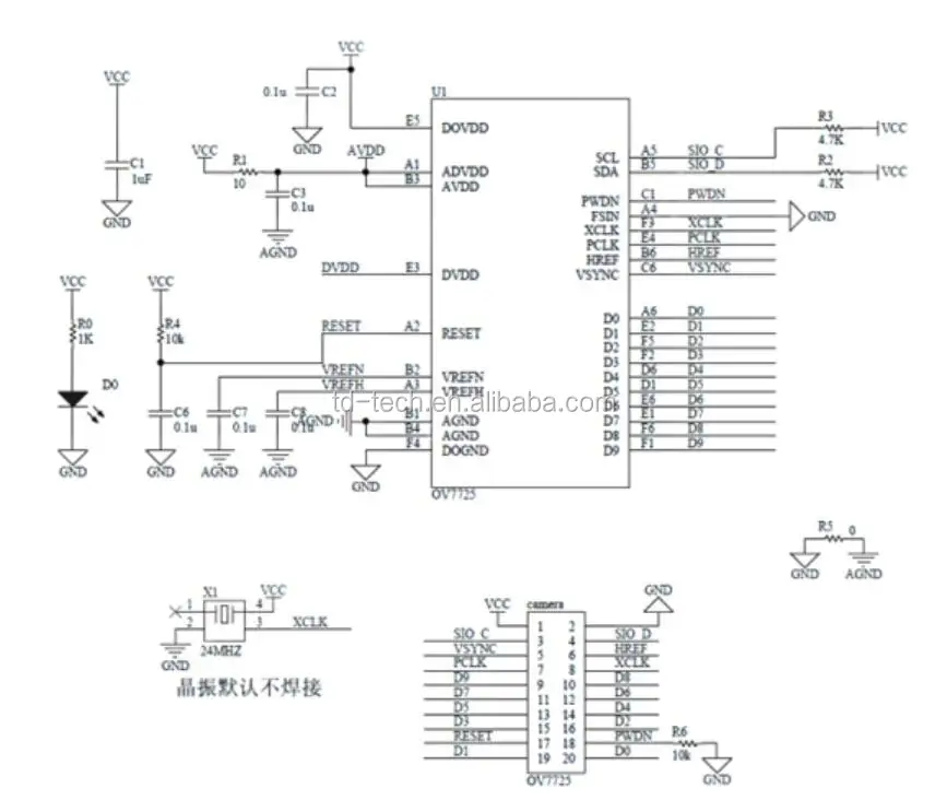 Taidacent Stm32f103 I2c Sccb Interface Rawrcgb Rgb Yuv Ycbgr 640x480 60 ...