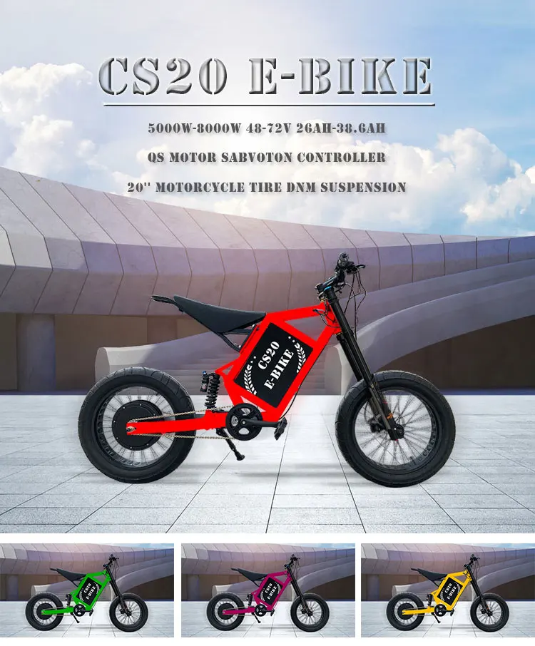 Cheap Cs20 Aluminum Frame Electric Bike 3000w 72v Qs Motor 205 Dnm ...