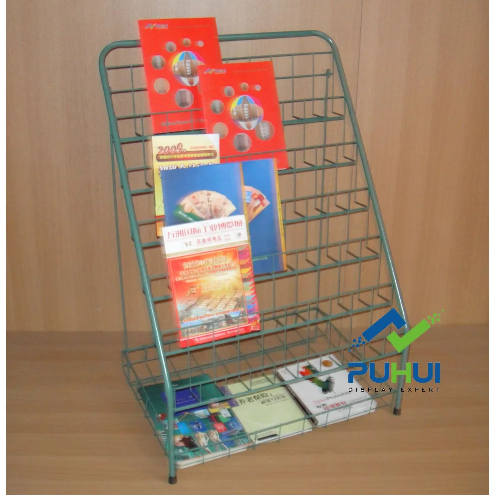 Metal Wire Revolving Custom Books Display Rack - PH15-301