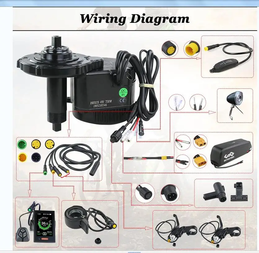 Germany Warehouse Free Shipping Bafang Bbs02b Bbs02 48v 750w Mid-drive ...