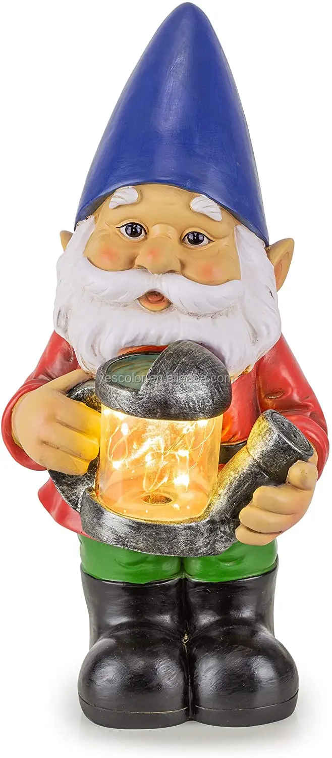 Custom Gnome Solar Powered Led Outdoor Decor Garden Light - Buy Gnome ...