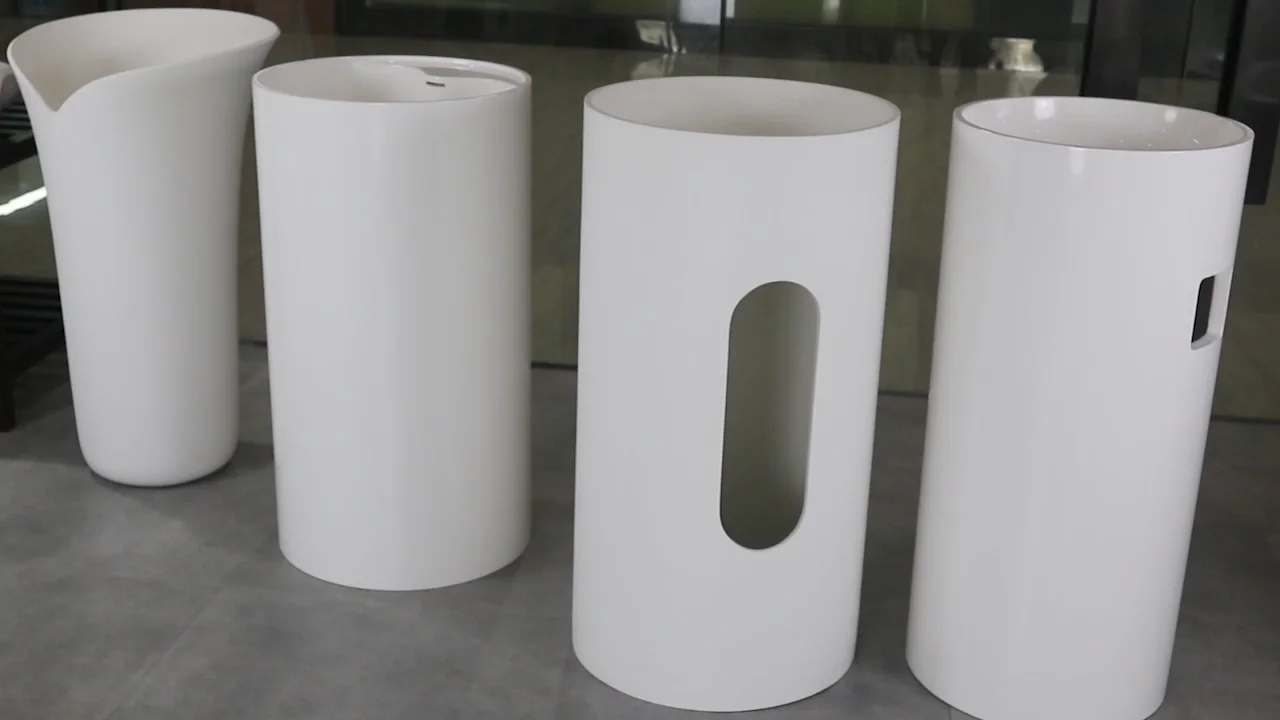 Sm-8516-2 Small Hand Wash Basin Rectangular Stand Alone Freestanding ...