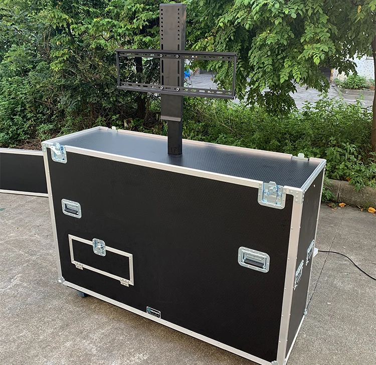 Electric Motorised Tv Lift Flight Case For 32 To 65inch Tv - Buy ...
