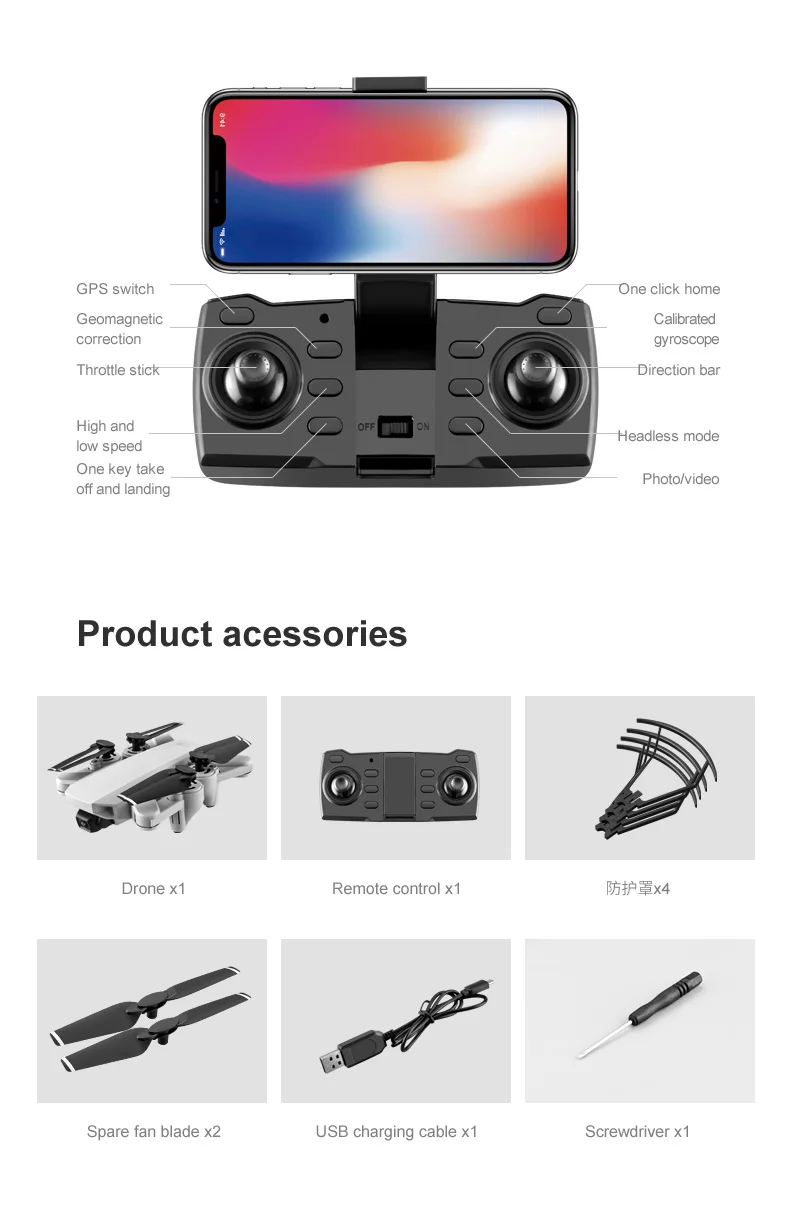 S103 Folding quadcopter Control aircraft aerial photography Rc small Drone for kids mini 4K HD Remote control drone toys VS S66 Alibaba