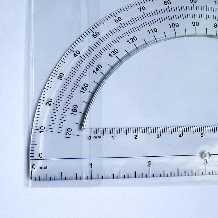6 Inch Clear Plastic Protractor - Buy 6 Inch Protractor,6 Inch Plastic ...