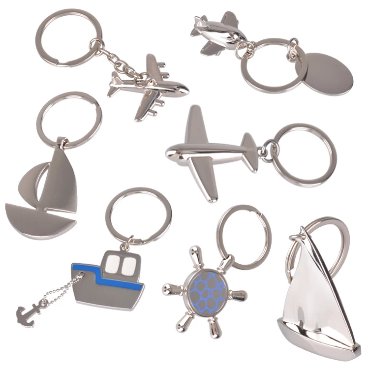 3d Metal Boat Shape Keychain Sailboat Keychain Sailing Keychain - Buy ...