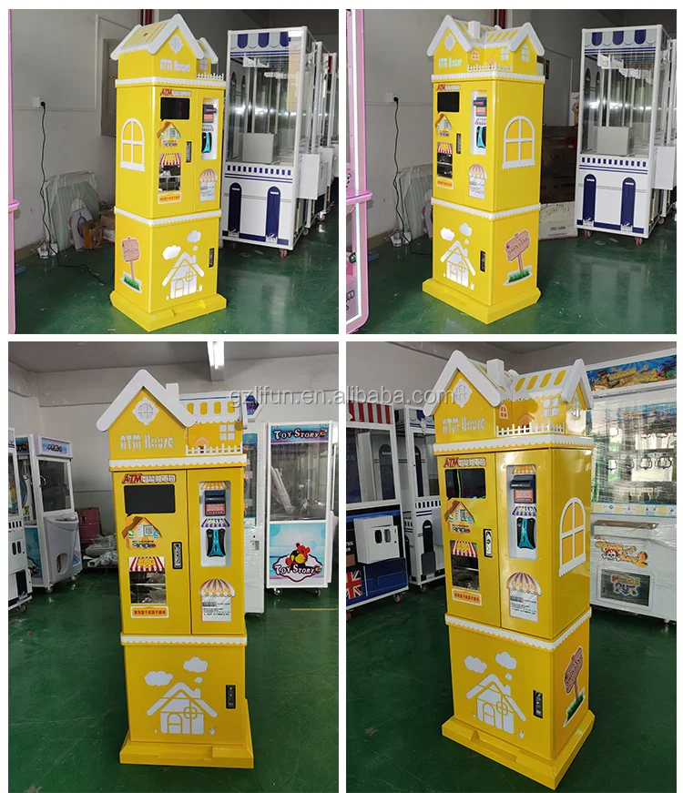 Factory Hot Sale Arcade Prize Vending Game Atm Coin Bank Token ...