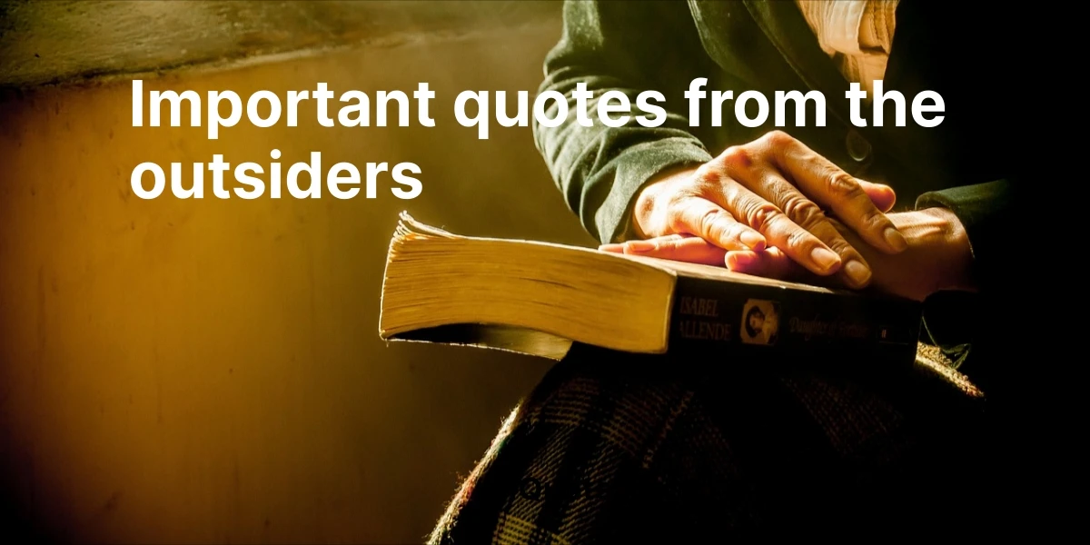 100+ Powerful Quotes from The Outsiders – Iconic Lines That Define ...