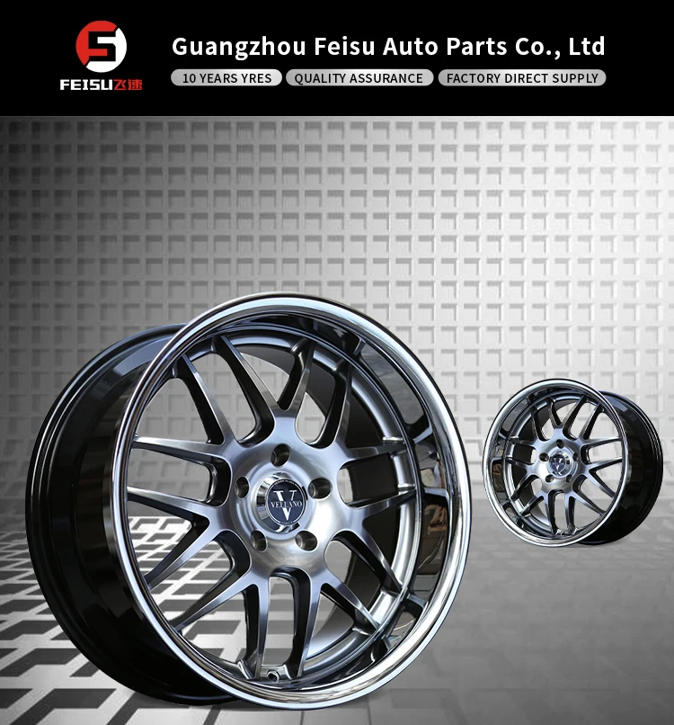 18 Inch Car Alloy Wheel Big Lip Deep Concave Chrome Lip Classic Fashion ...