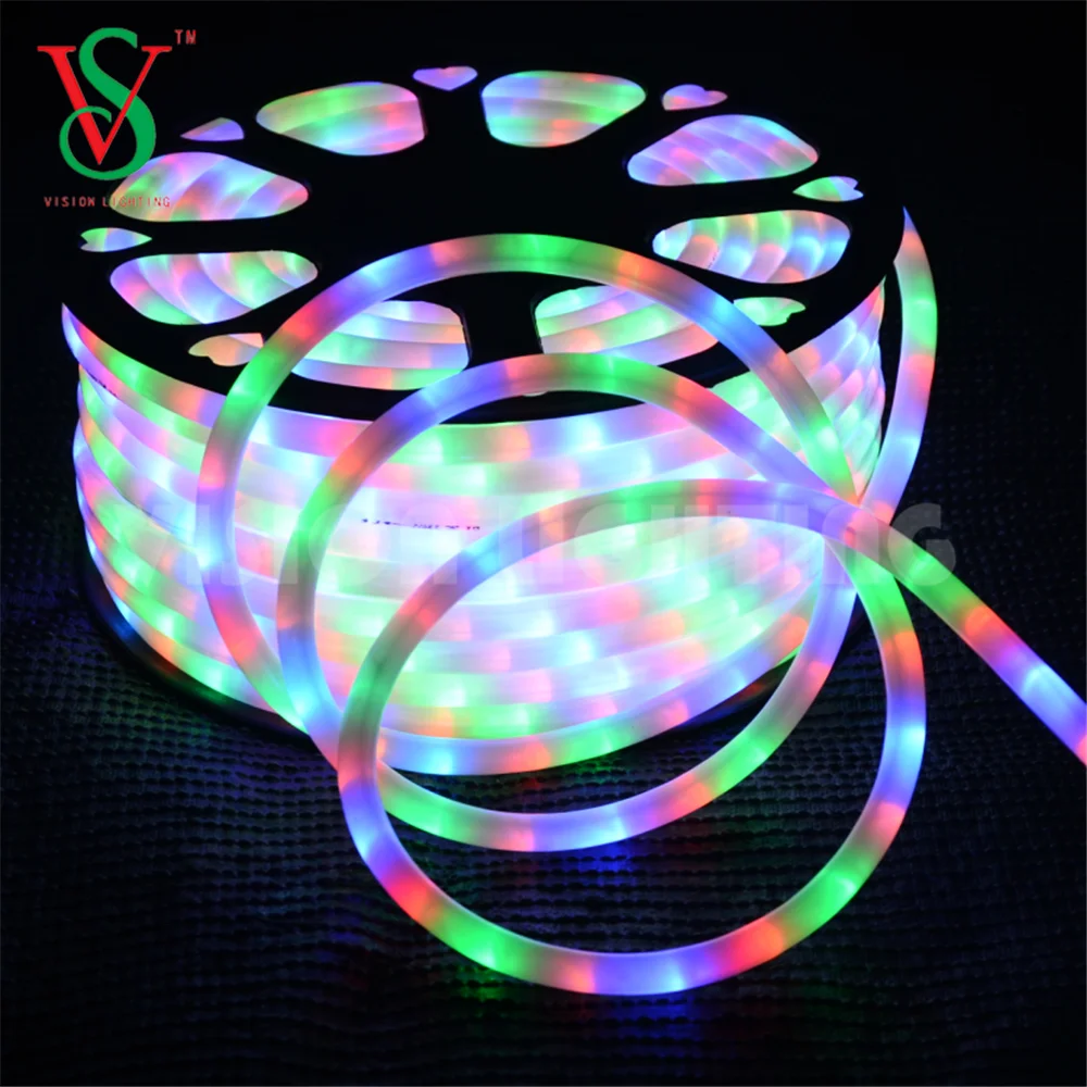 China Suppliers House Xmas Festival Decoration Rgb Round Wire Neon Rope ...