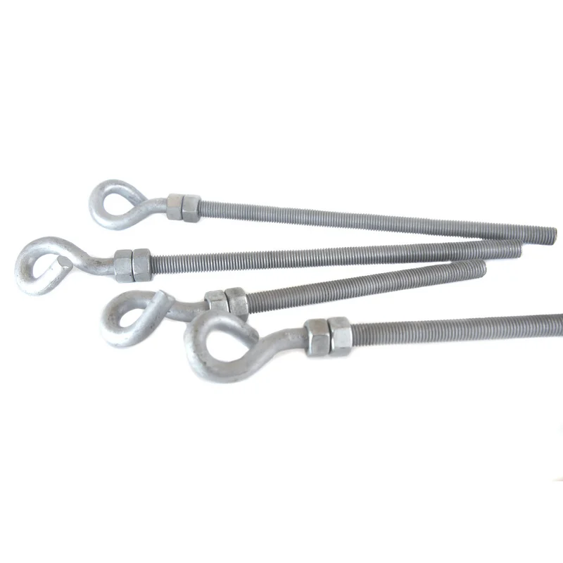 Galvanized Pigtail Bolt - Durable Steel Hook Bolts