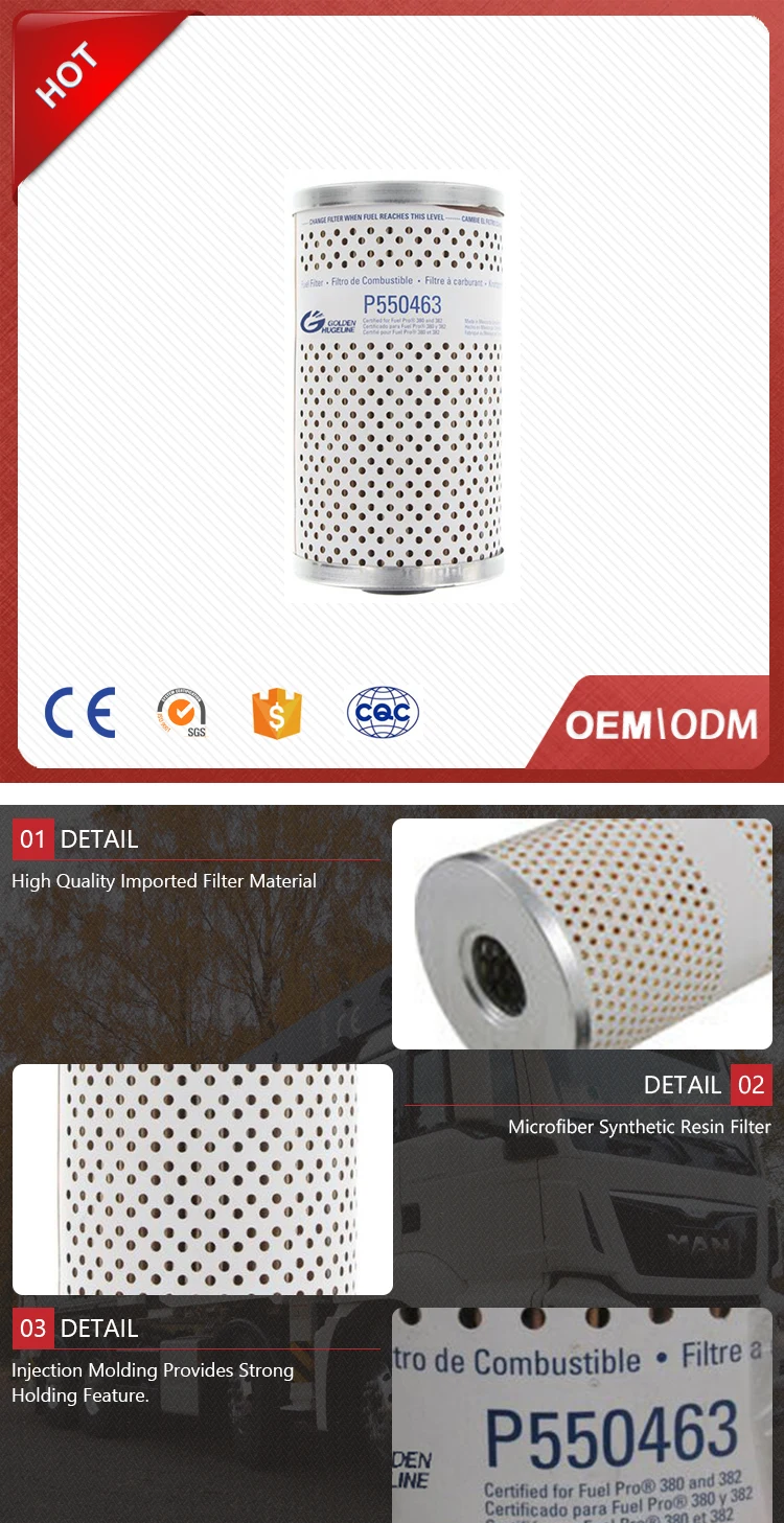 Diesel Cartucho P550463 Pf7680 Ff5369w 33651xe 23514049 Camión De ...