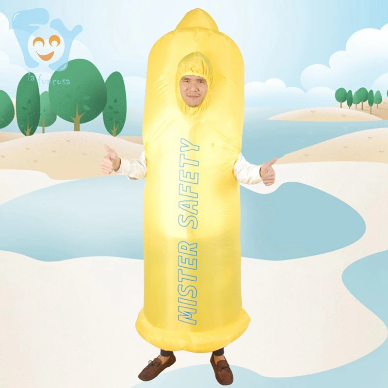 Funny Halloween Inflatable Safety Condom Costume for Adults | Creative ...