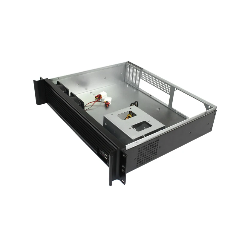 2U 350mm Depth Rackmount Server Case with Low-Profile Expansion Slot
