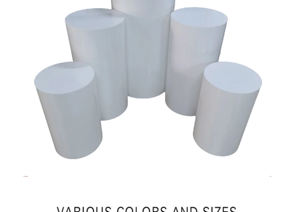 Acrylic Column Plinths - Elegant Dessert Display Solutions