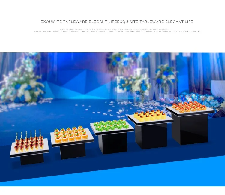 Acrylic Dessert Table Set - Elegant Buffet Display