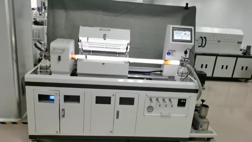 Sliding Cvd Tube Furnace Laboratory 1200c Horizontal Vacuum Plasma ...