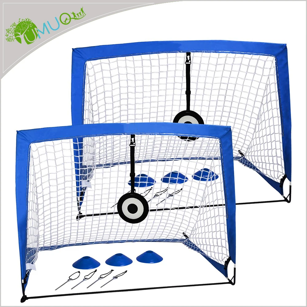 Yumuq Portable Pop Up 4' Square Soccer Goals With Led Lights,Mini ...