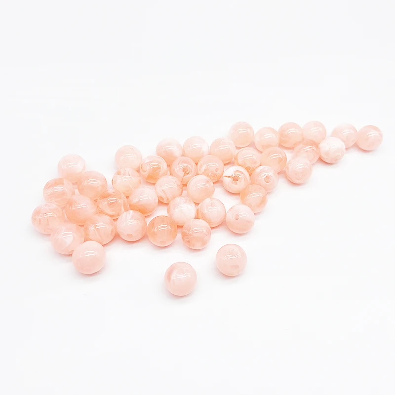 Wholesale 6-20mm Plastic Faux Rose Quartz Crystal Beads Pink Loose ...
