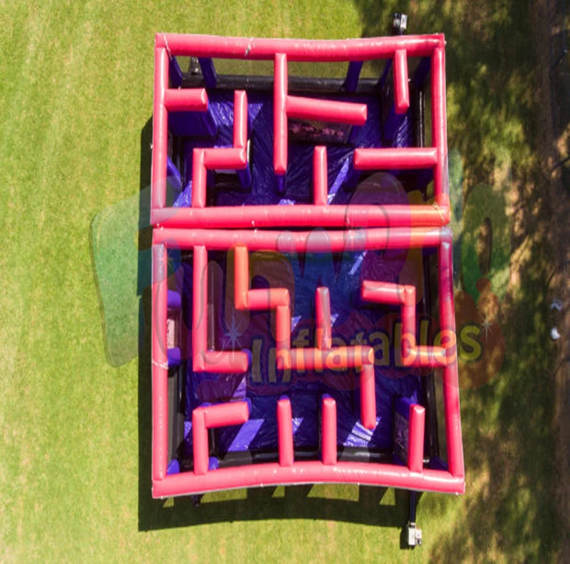 Outdoor Giant Obstacle Course - Inflatable Labyrinth Game