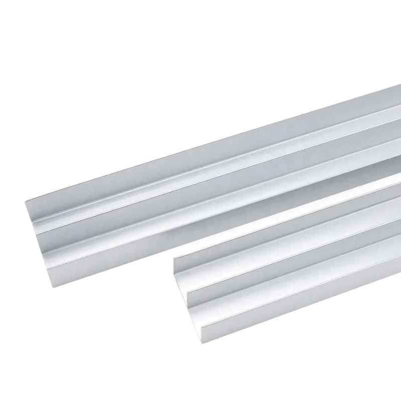 W Shape Double U Channel Extruded Aluminium Profile
