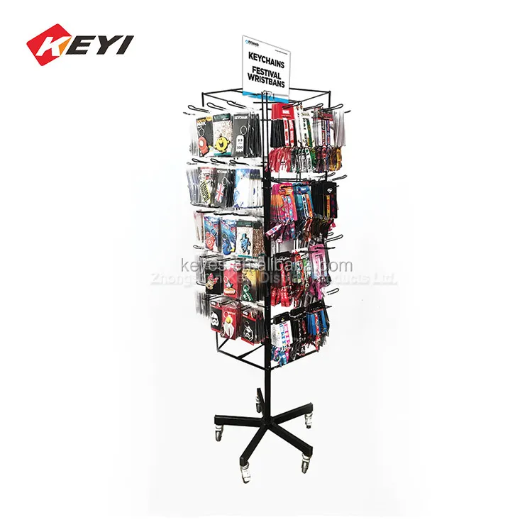 Wholesale Custom 3 Sides Acrylic Keychain Display Stand