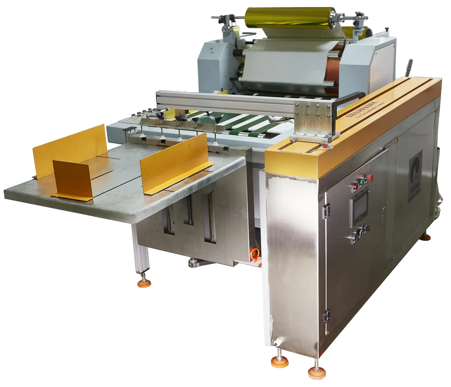 Sync Feeder Width 700mm Embossing Effect Automatic Roll To Roll ...