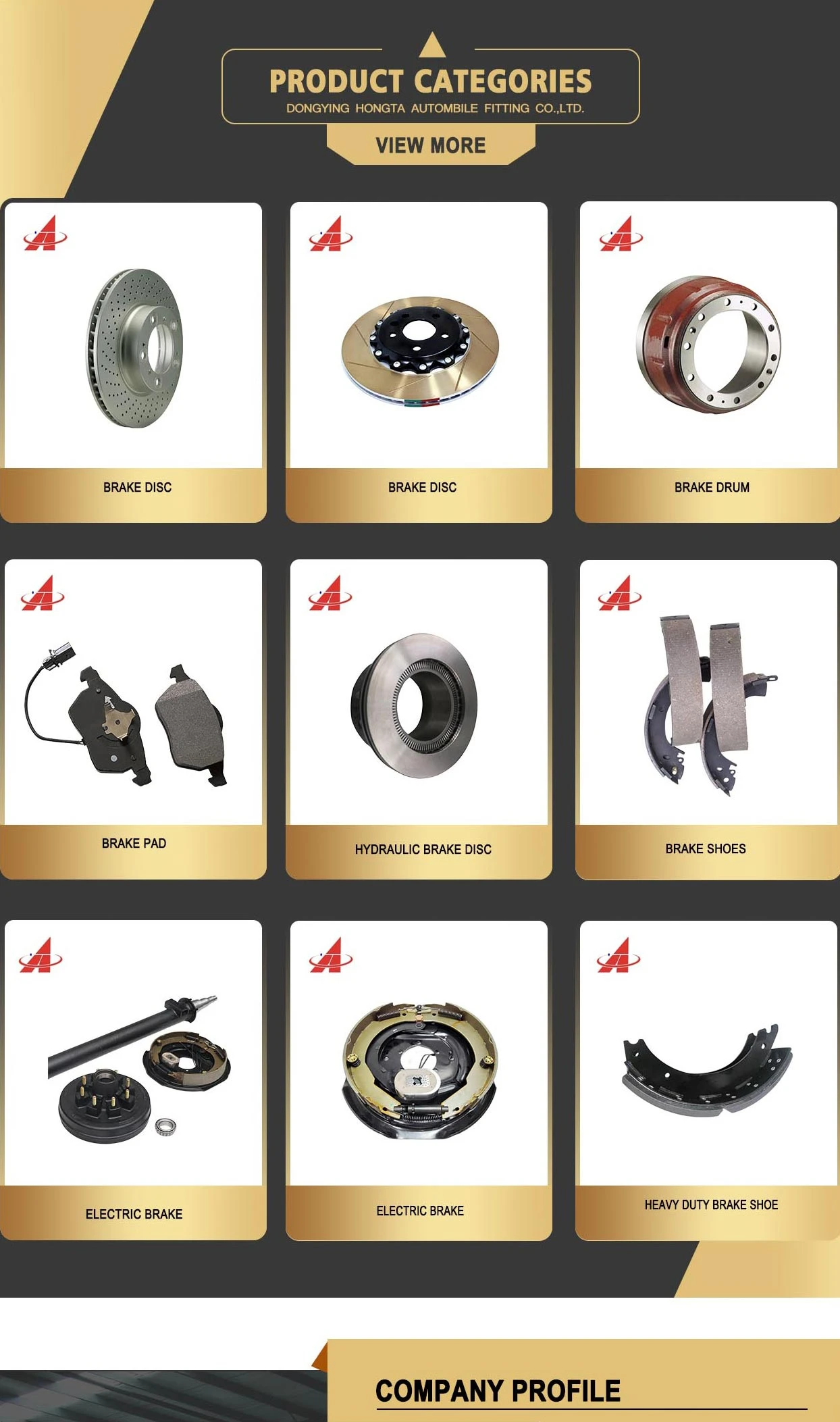 Dongying Hongta Automobile Fitting Co., Ltd. - brake pad, brake disc