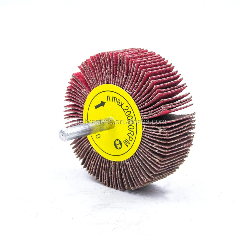 Fan Grinder Removing Rust Spindle Aluminum Oxide Mounted Flap Wheel ...