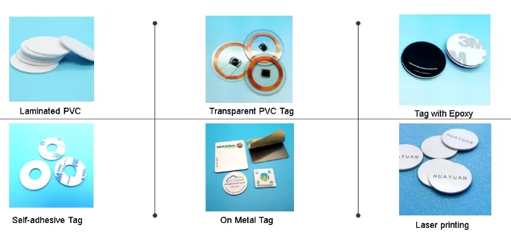 Customized Rfid Disk 25mm Token Round Tags 13.56mhz Anti-metal Rfid ...