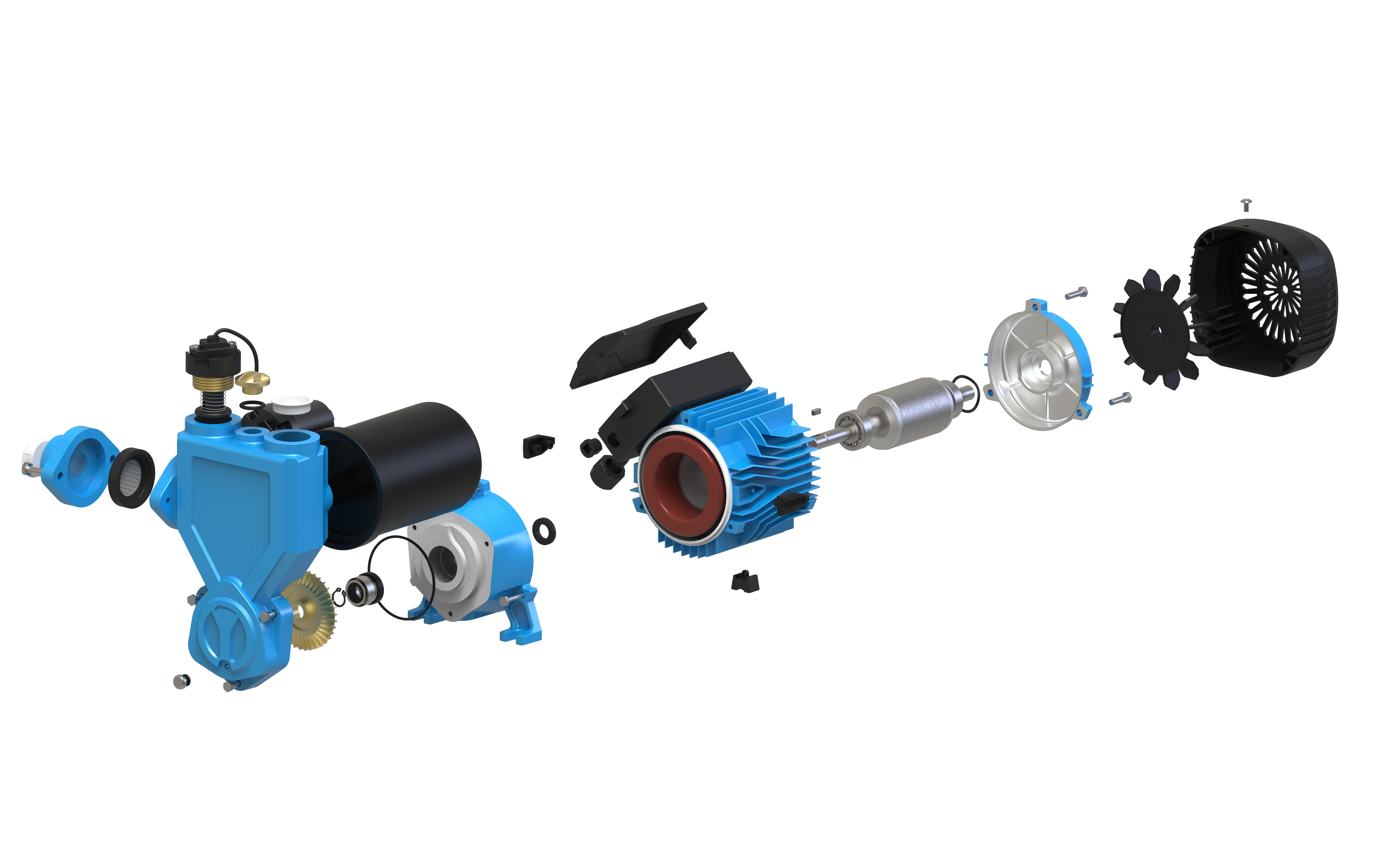 0.75hp Electric Water Pump High Pressure Self-peripheral Pump Motor ...