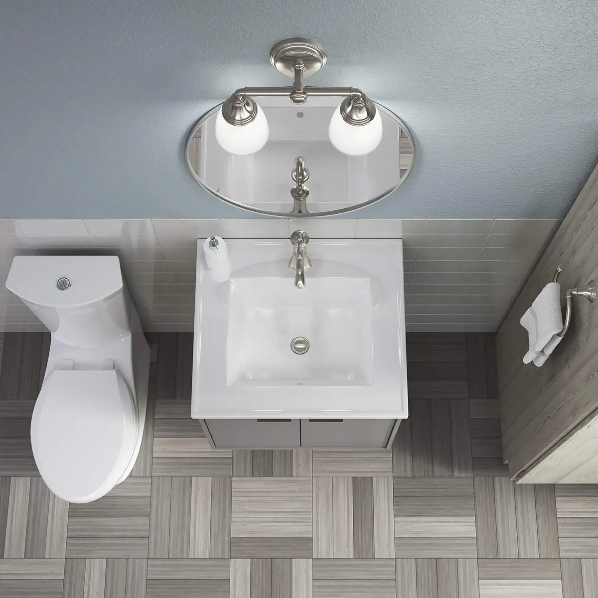 UPC Bathroom Sink - Modern Countertop Ceramic Vessel