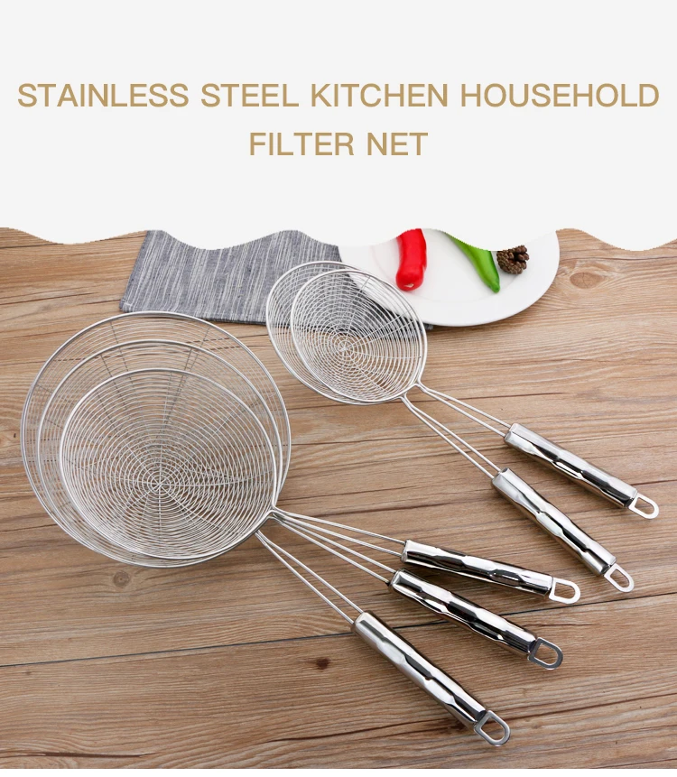 High Quality Noodle Strainer Filter Oil Foods Skimmer Stainless Steel ...
