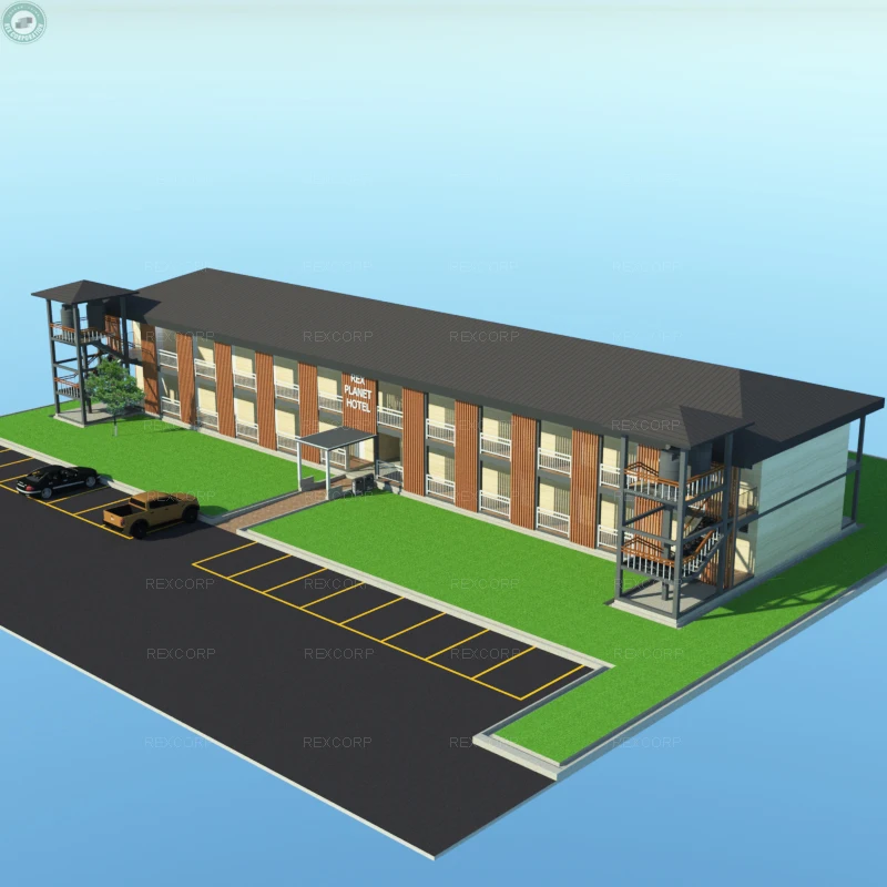 Motel Construction in Fiji - Modern Prefab Hotel Building