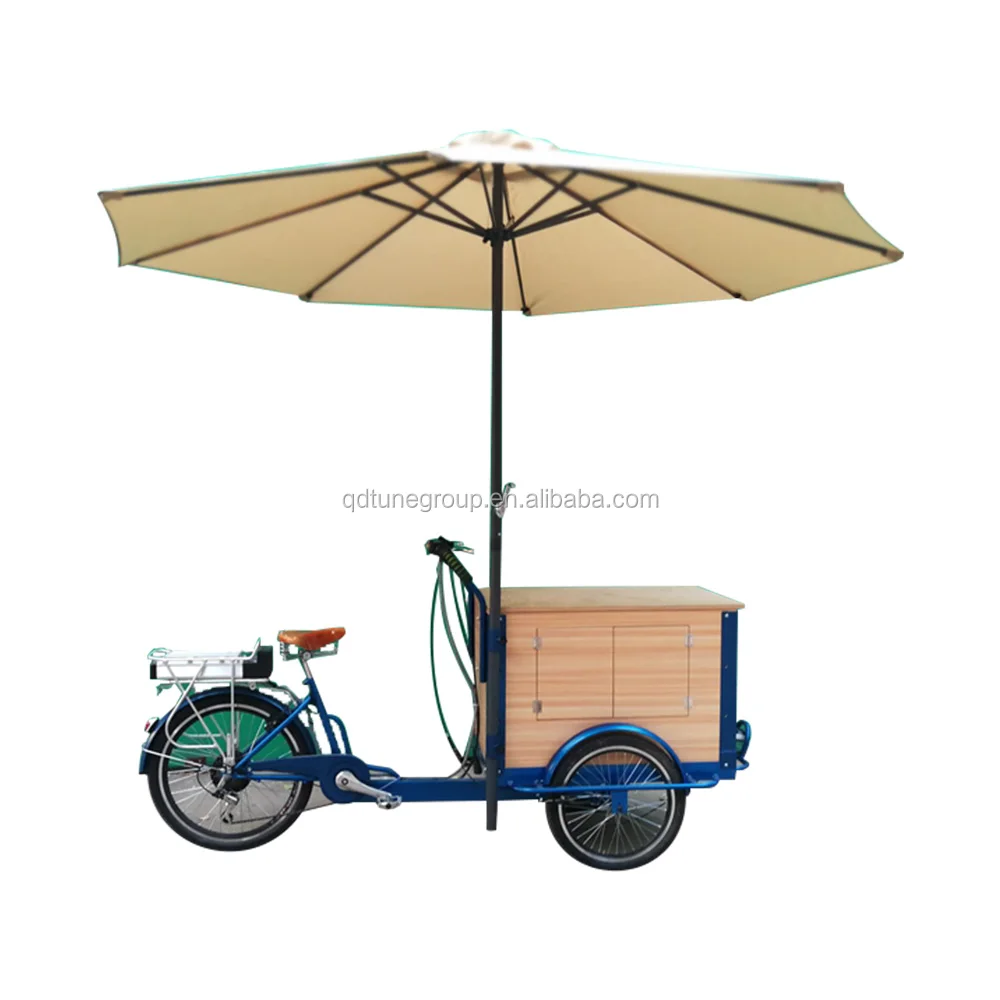 Pancake Fast Food Cart - Electric Food Bike with Wheels