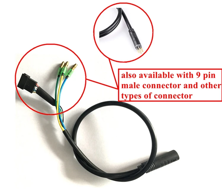 OEM Electric Bike Motor Cable 9 Pin for Bafang AKM Motor
