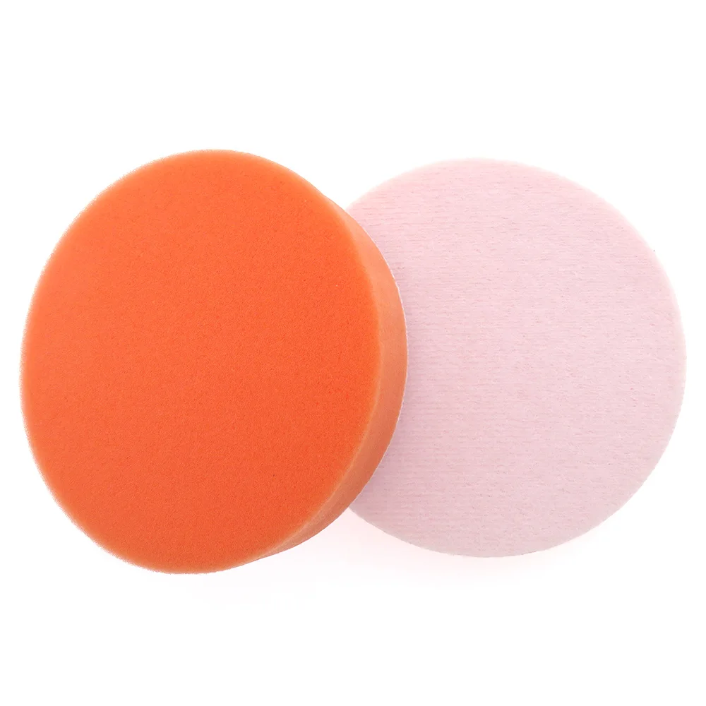 5Inch 125MM Buffing Sponge Pad Orange Sponge Rubbing Ruber Foam Buffing ...