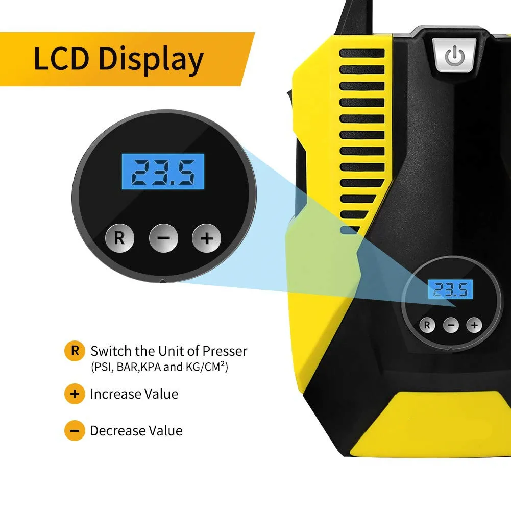 Fireegg Small Inflatable Tire Inflator 12v Volt Car Walmart Air Pump ...