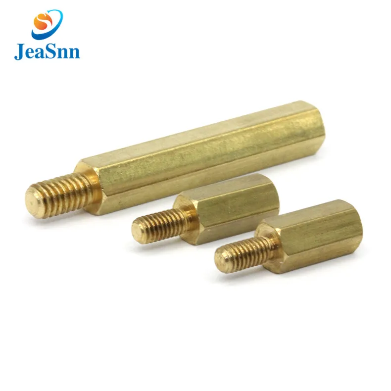 Jeasnn M8 Threaded Hex Round Brass Hex Standoffs for PCB
