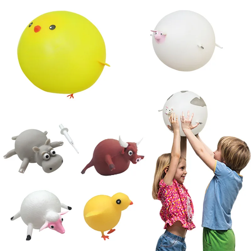 Tpr Animal Balloon Ball Novelty Inflate Funny Blow Popo Balls Animal ...