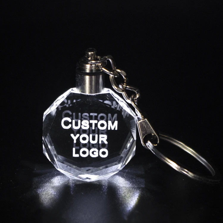 Wholesale K9 Blank Crystal Keychains with Custom Laser Engraving