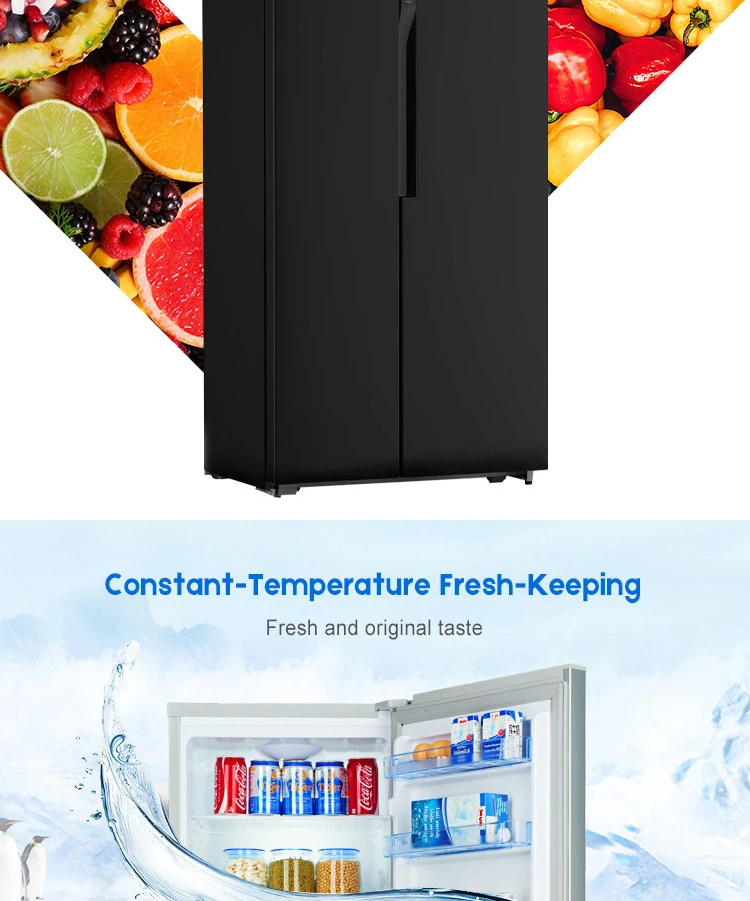 492L Household Four Sided Mirror Glass Door Refrigerator