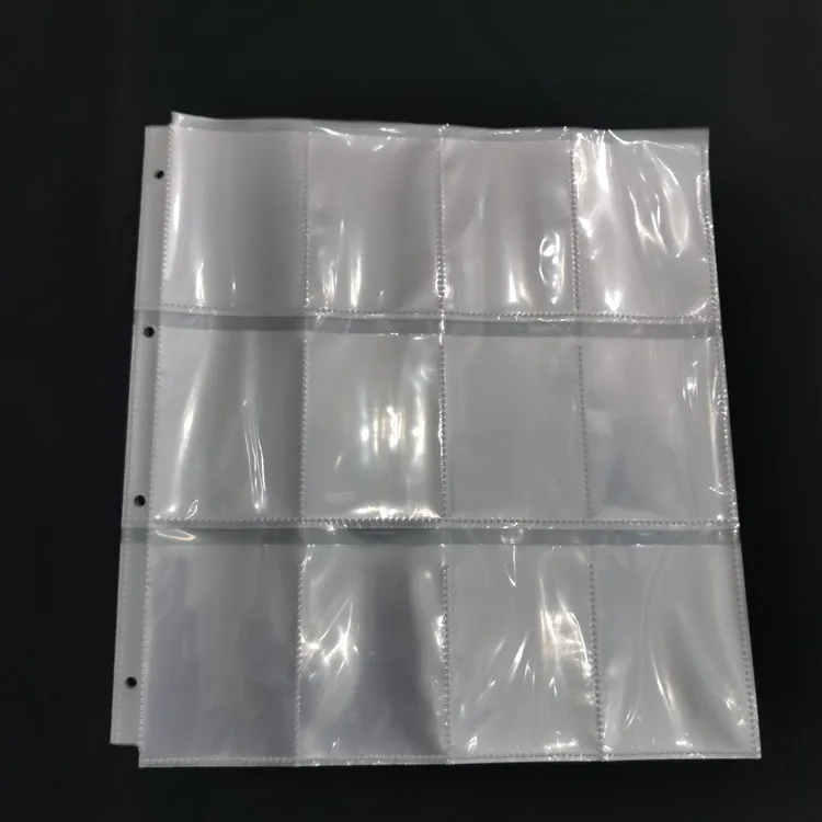Pp 4 Holes 12 Pocket Card Sleeves Insert Card Size 90*70mm (manufactory ...