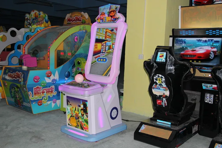 Coin Operated Kids Arcade Video Game Luxury Subway Surfers Parkour Game ...