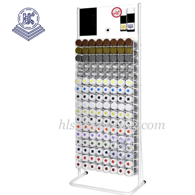 Adhesive Sealant Metal Display Spray Can Stand Rack
