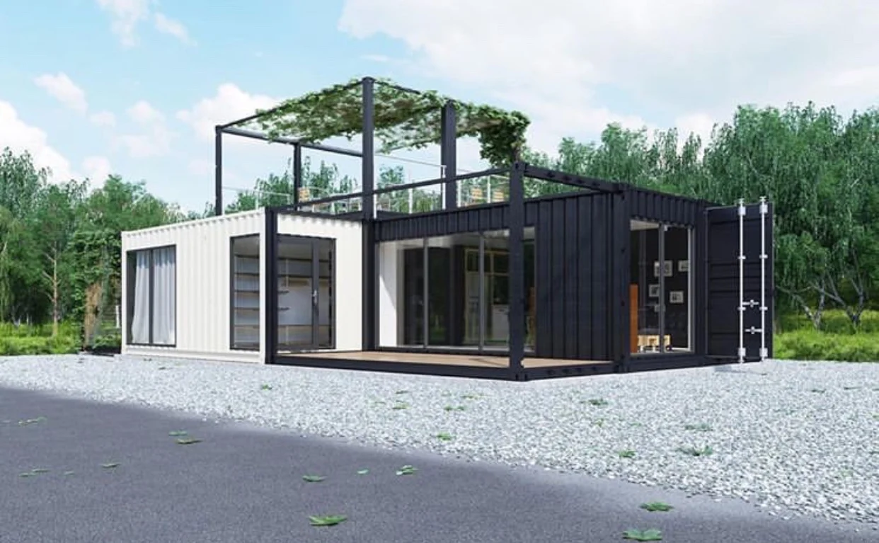 20ft Mobile Prefab Coffee Kiosk Booth Two-Story by Skyacross