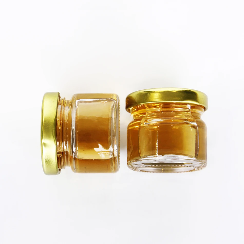 30ml 25g 1oz Clear Mini Airtight Jam Honey Food Container Glass Jar ...