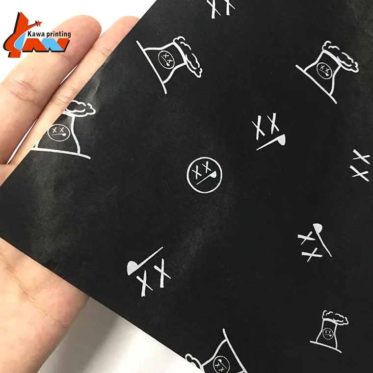 Custom Design Black Tissue Paper Silk Paper Sheets Wrapping Paper - Buy ...