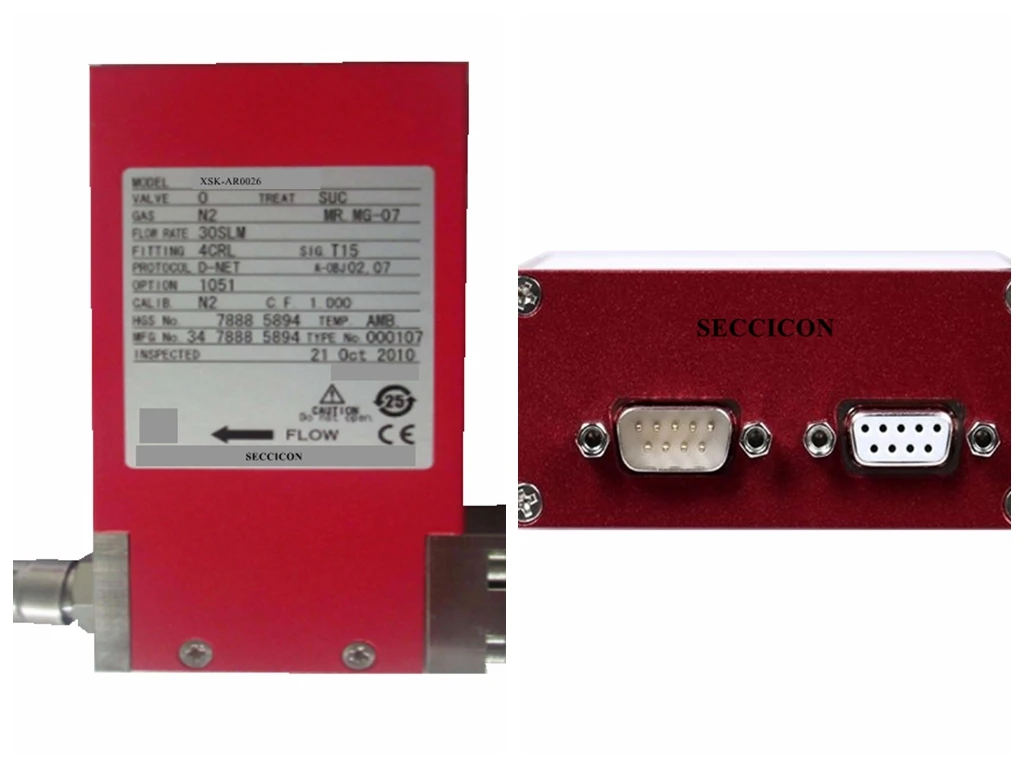 Mass Flow Controller High Accuracy 24vdc Digital 0.1-0.3mpa Mfc Gas ...