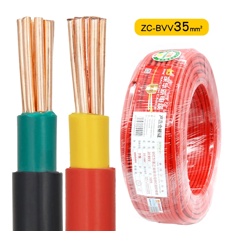 Bvv 25mm2 35mm2 Cable Double Pvc Insulate 450v/750v 7strands Core - Buy ...